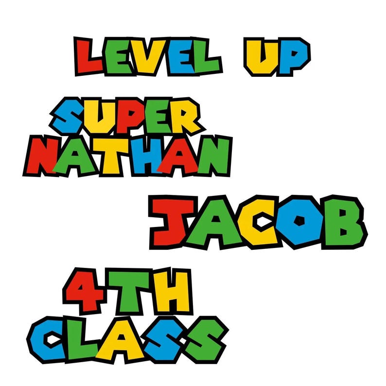 Super Mario Font Svg , Mario Bros Typography, Super Mario Cool Font ...