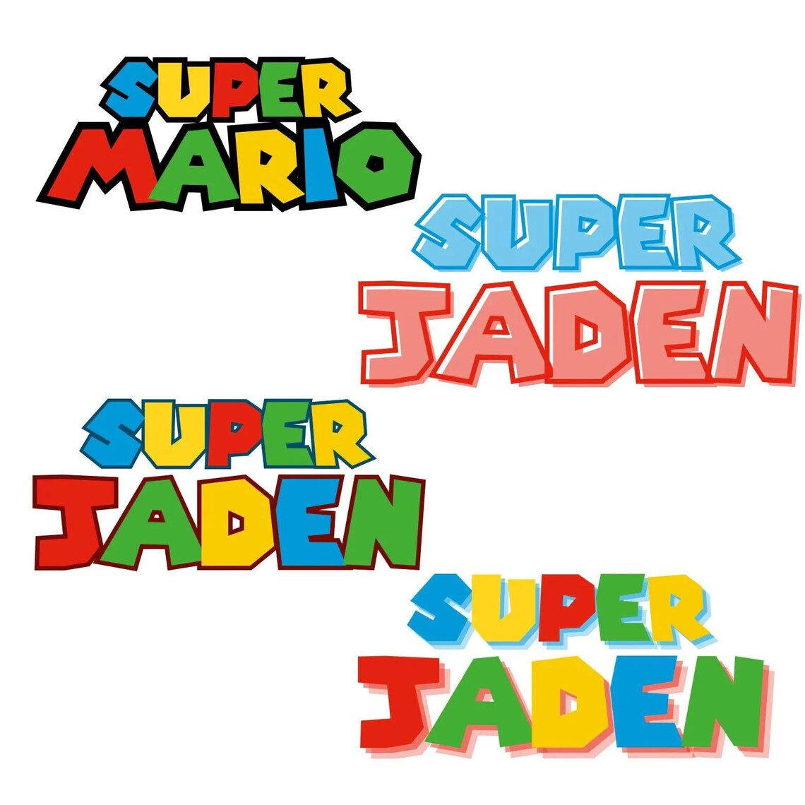 Super Mario Font Svg , Mario Bros Typography, Super Mario Cool Font ...