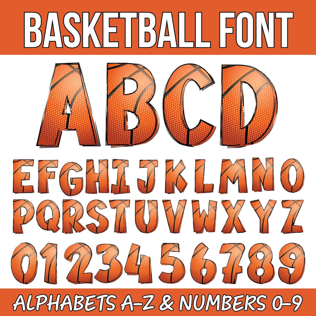 Basketball Alphabet SVG, Basketball Font SVG, Basketball Letters Svg ...
