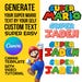 Super Mario Font Svg , Mario Bros Typography, Super Mario Cool Font ...