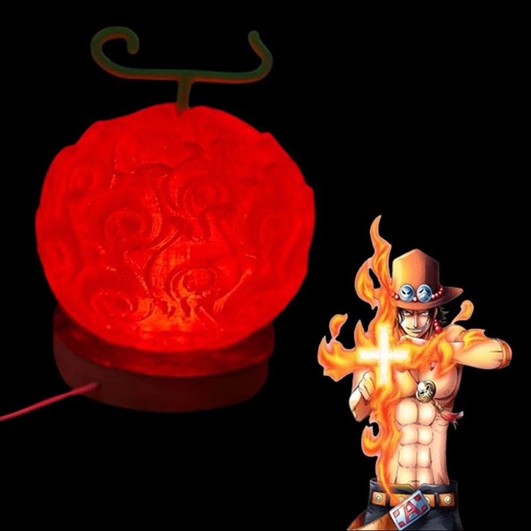 Devil Fruit Light - Mera Mera No Mi Ace Lamp - Etsy