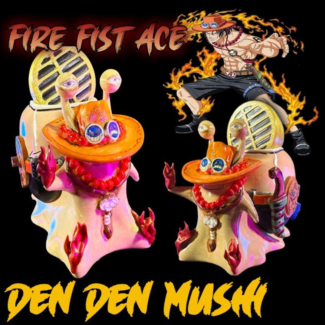 Portgas D. Ace Den Den Mushi Collectible Snail Flame Commander Edition - Etsy