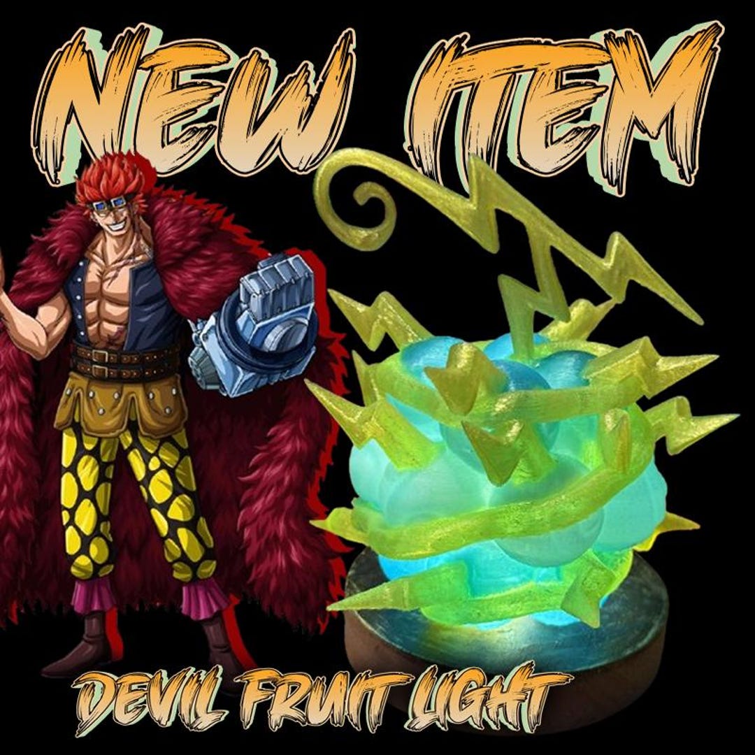 Jiki Jiki No Mi Light | One Piece Devil Fruit Lamp | Anime Collector's ...