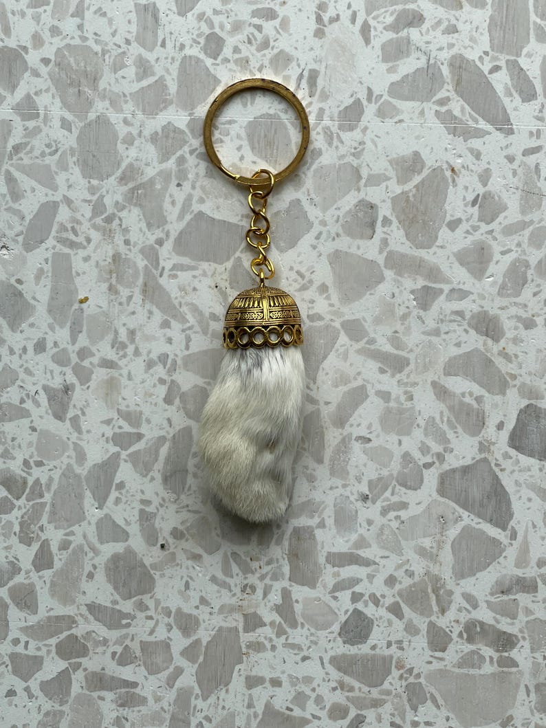 Lucky Rabbit Foot Keychain (front Foot) - Etsy