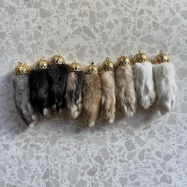 Rabbits Foot Keychain - Etsy