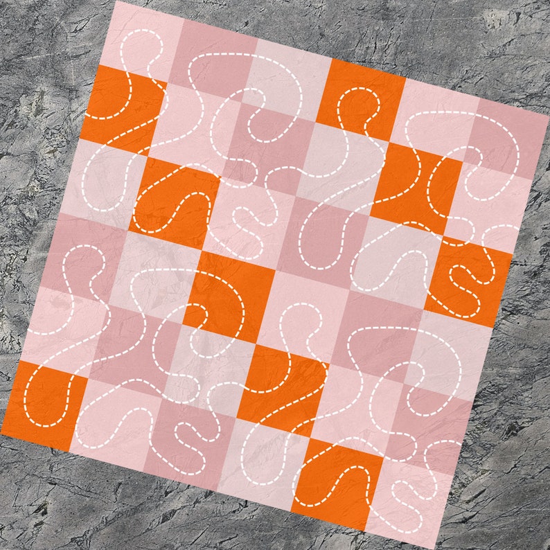 Edge-to-edge Quilting Embroidery Design. Continuous Stipple Machine ...