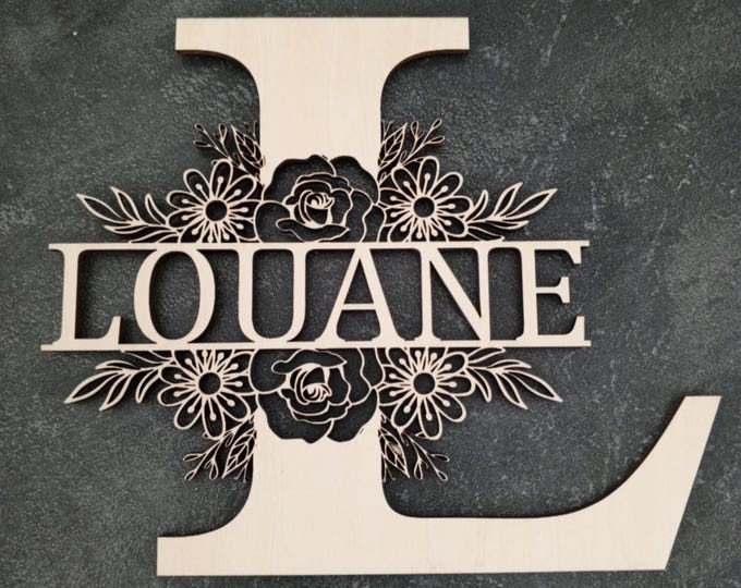 Wooden Letter, Wooden First Name, Letter to Put Down, Baby Letter ...