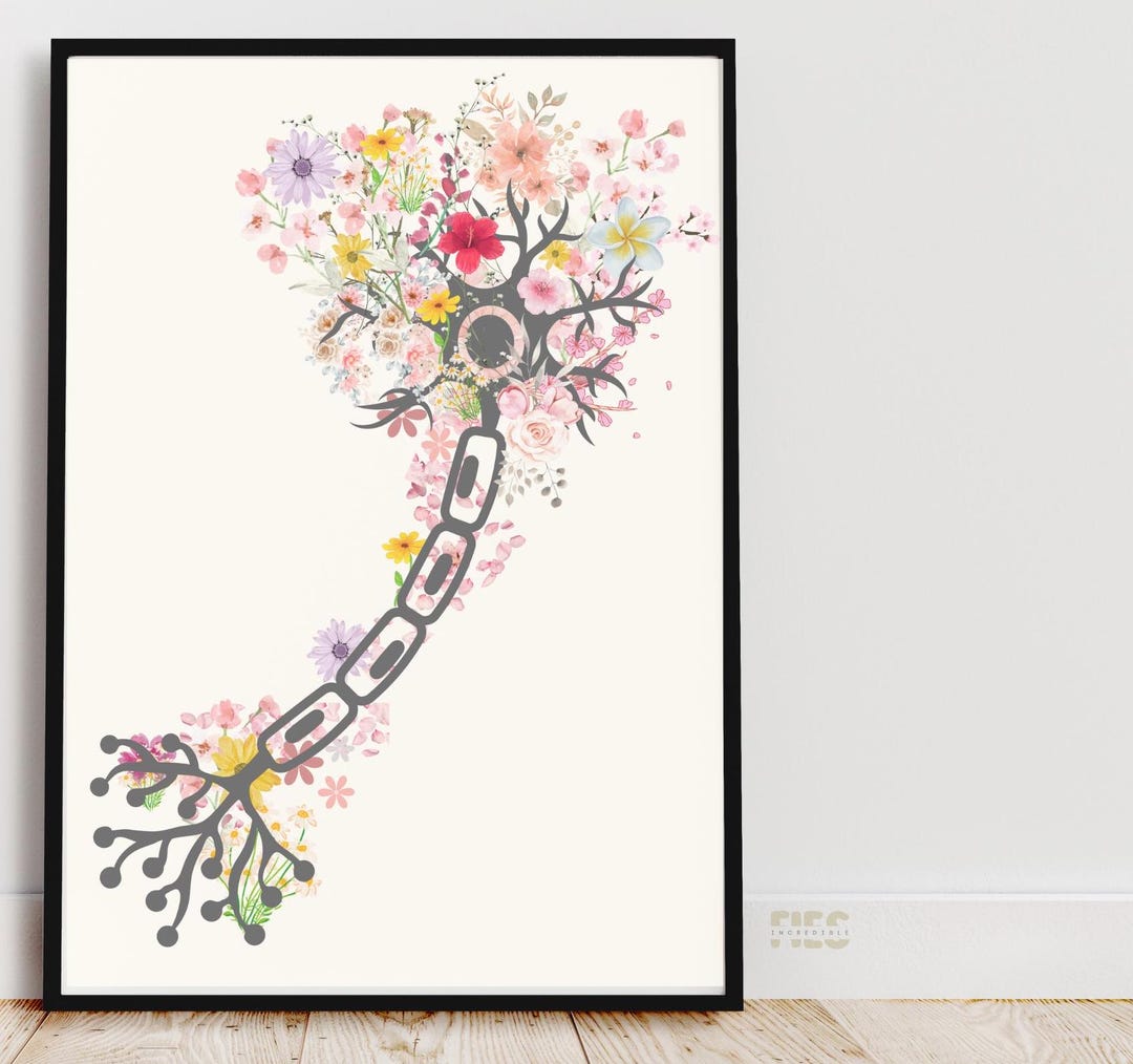 Medical Poster, Neuron Poster Digital Art Poster, Medical Wall Art ...