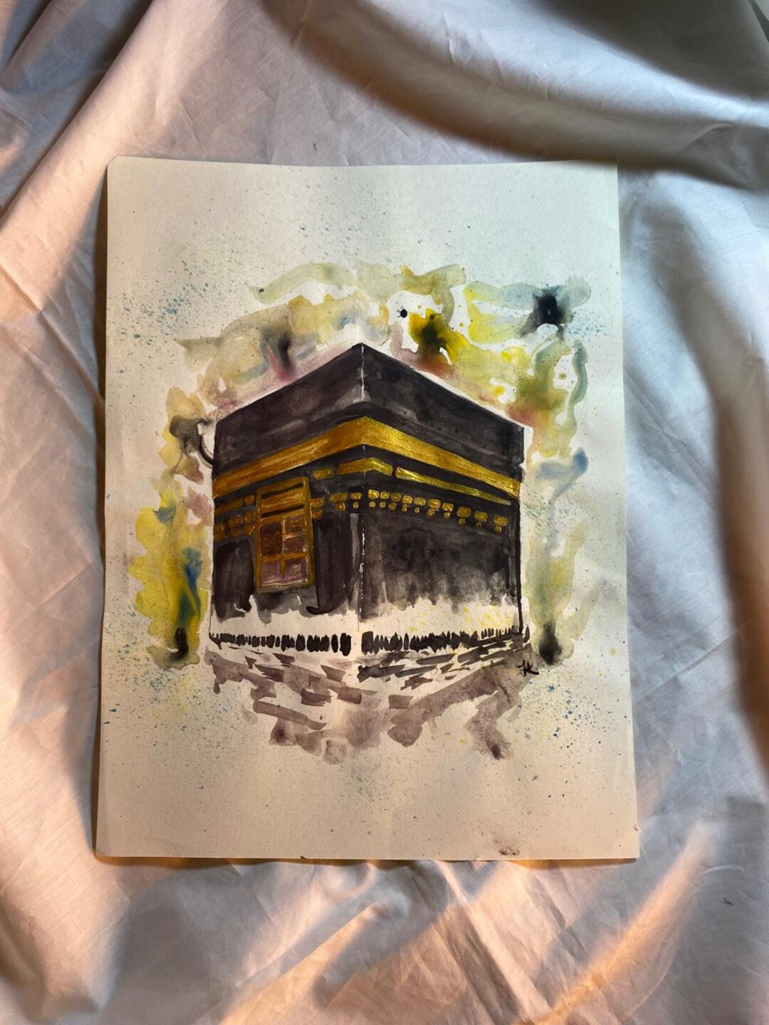 Holy Kaaba Water Color Painting, Kaaba Painting - Etsy