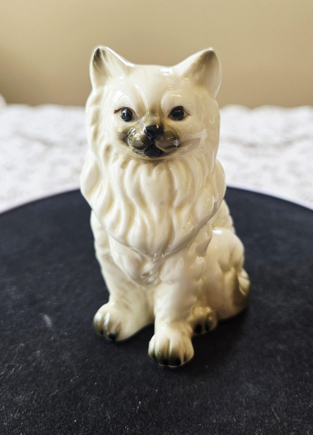 Glazed Ceramic Mid Century Himalayan Cat Figurine - Etsy