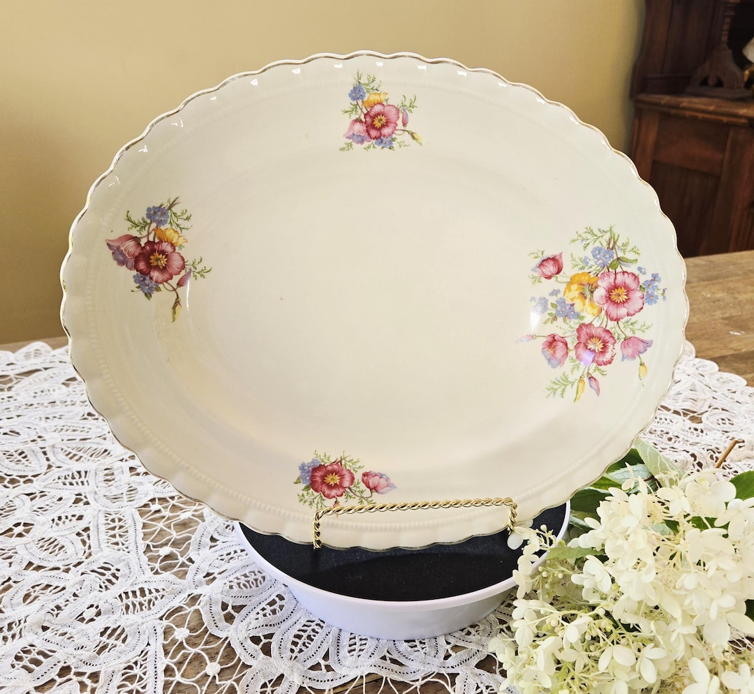 J & G Meakin Sunshine "sol" Vintage Bone China Serving Platter - Etsy