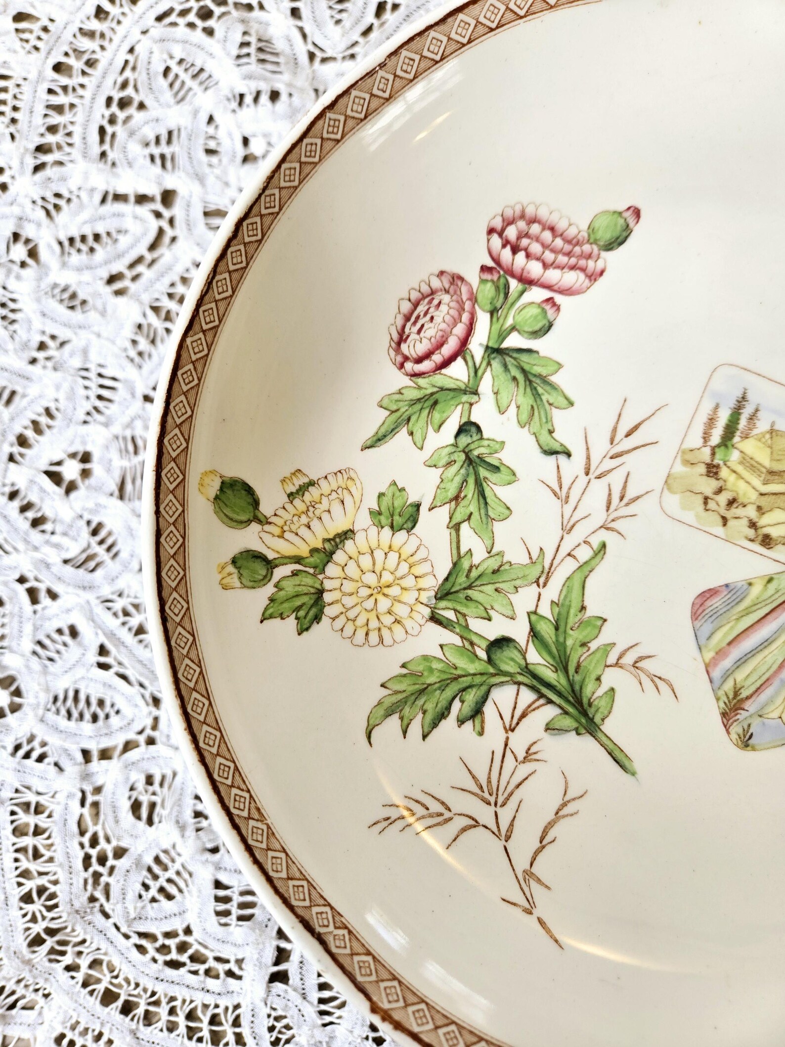 Antique Furnivals Pottery Cake Stand Circa 1800's - Etsy