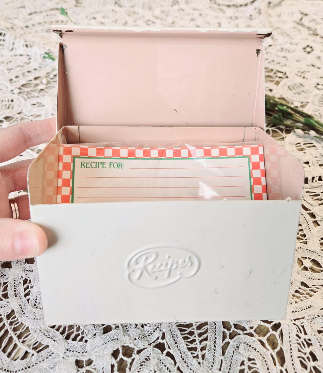 Mid Century Recipe Tin Box With Brand New Cards! - Etsy UK