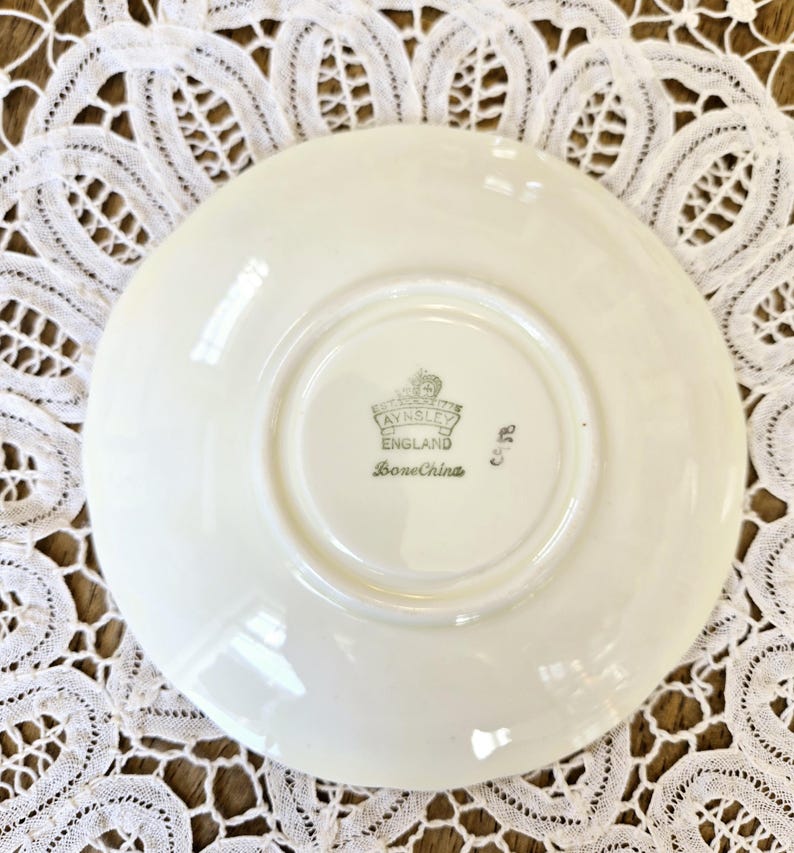 Vintage Aynsley Bone China Teacup and Saucer Set - Etsy