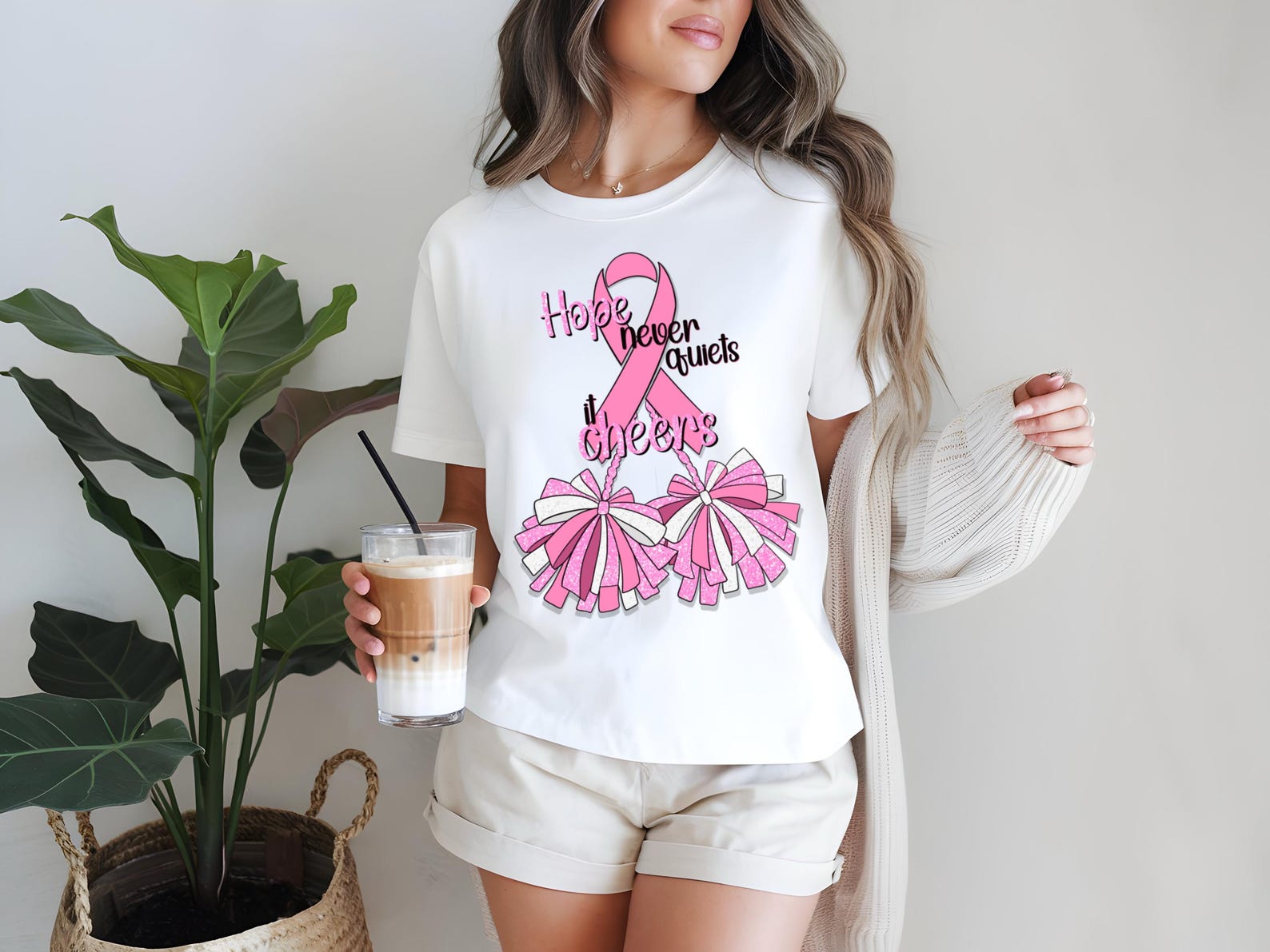 Pink Out Cheer Shirt PNG | Breast Cancer Awareness (digital Download ...