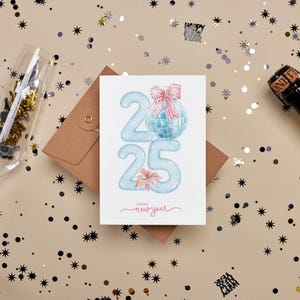 2025 New Year Card|new Year Greeting Card|printable Card|happy New Year ...