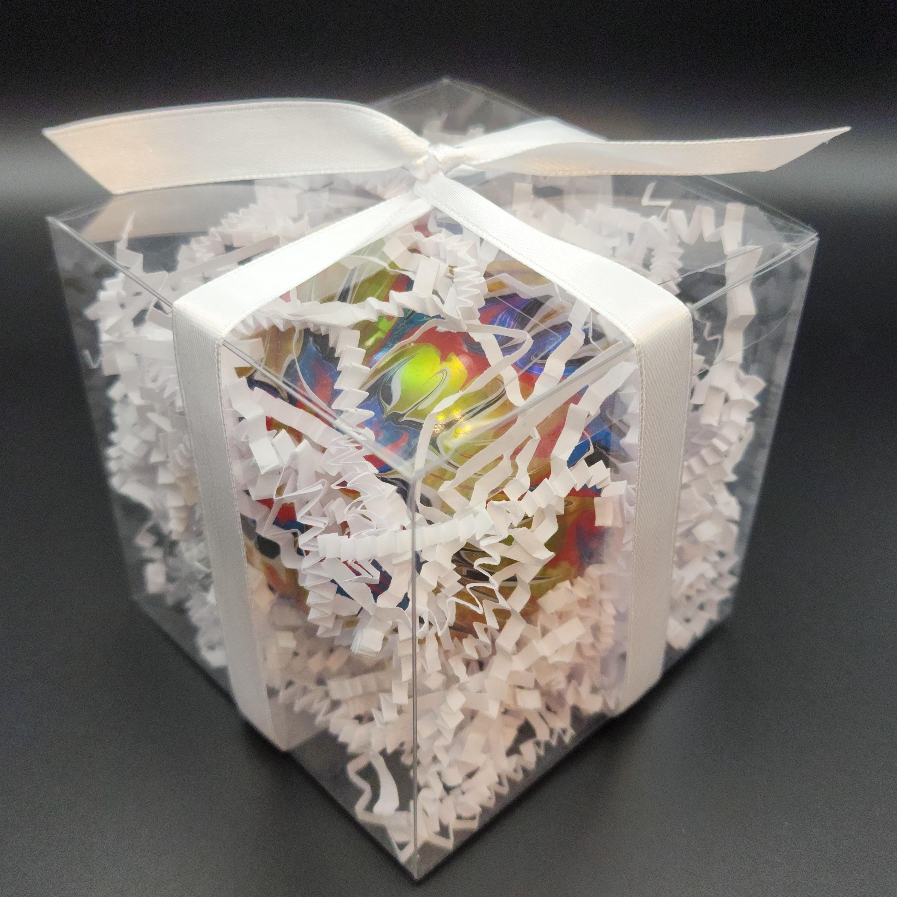 Starflake Carribean Ornament. Unique, Marbled by Hand, 3", and Shatter ...