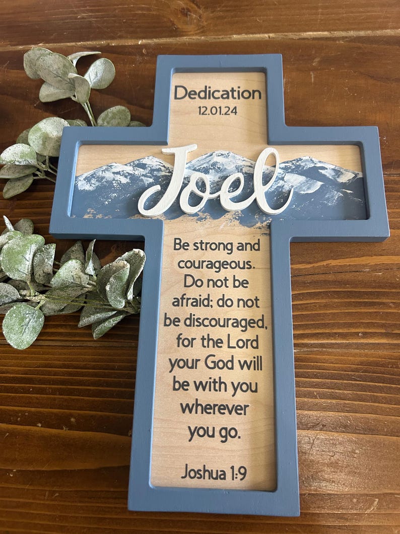 Customizable Baptism, Dedication, Confirmation, Adoption or Birth Cross ...