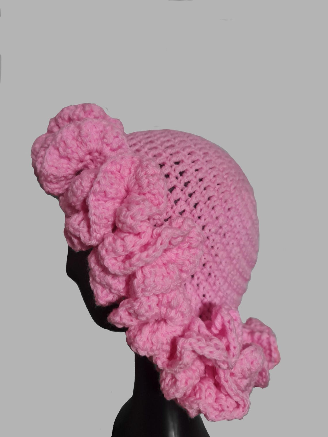 Barbie Pink Ruffle Hat - Etsy