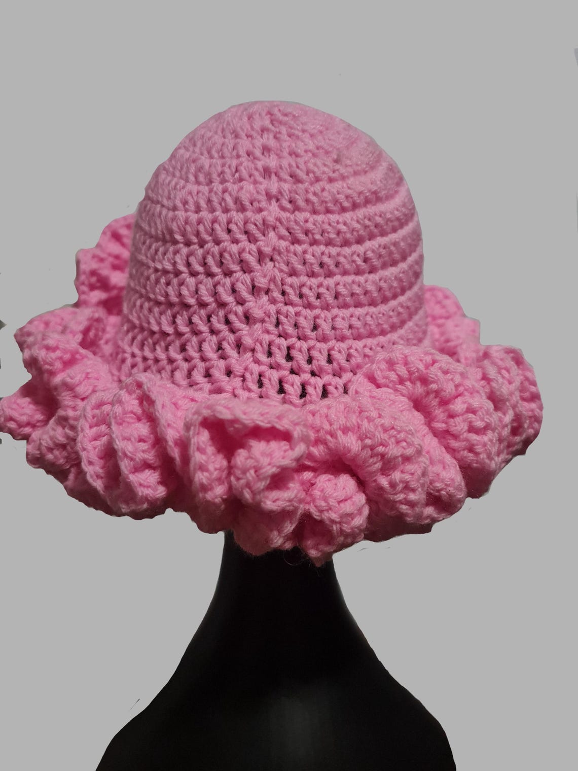 Barbie Pink Ruffle Hat - Etsy