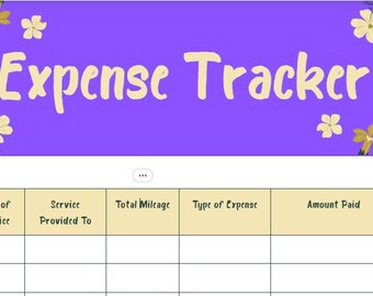 Expense Tracker - Etsy