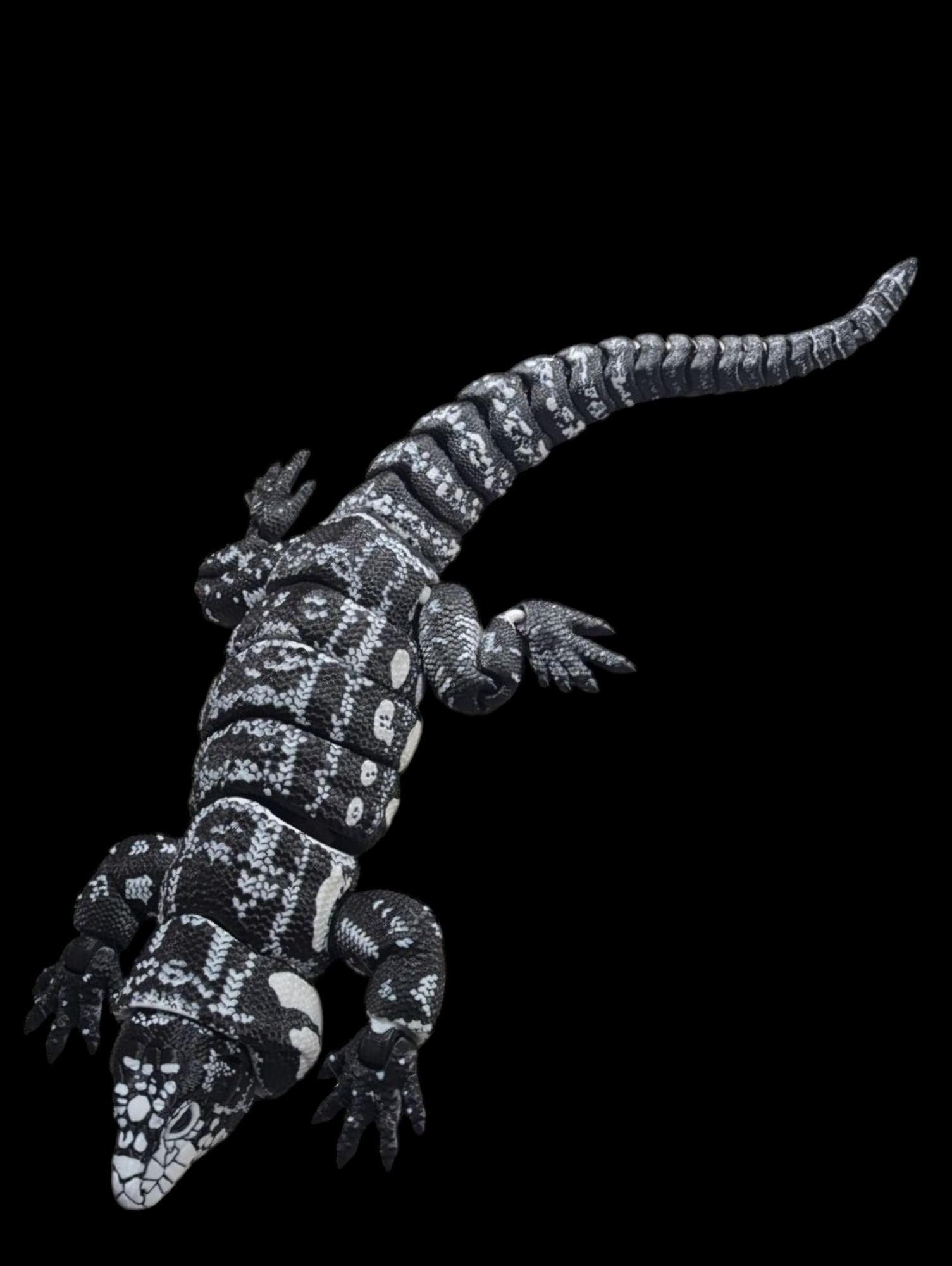 Tegu Lizard DIGITAL STL FILE - Articulated Print in Place Flexi Lizard ...