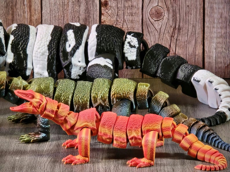 Monitor Lizard - Digital STL File - Realistic Articulated Reptile - Etsy