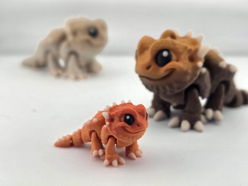 Articulated Chibi Bearded Dragon - Mini Articulated Lizard - Etsy