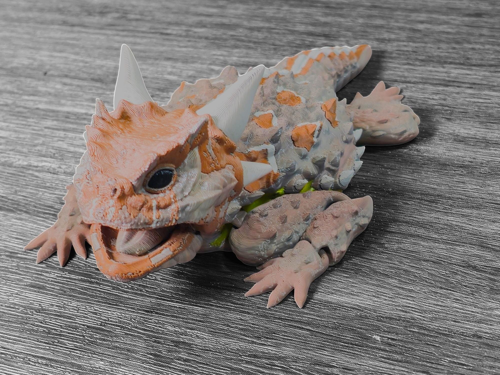 Horned Lizard - Digital STL - Print in Place Articulated Lizard - Etsy