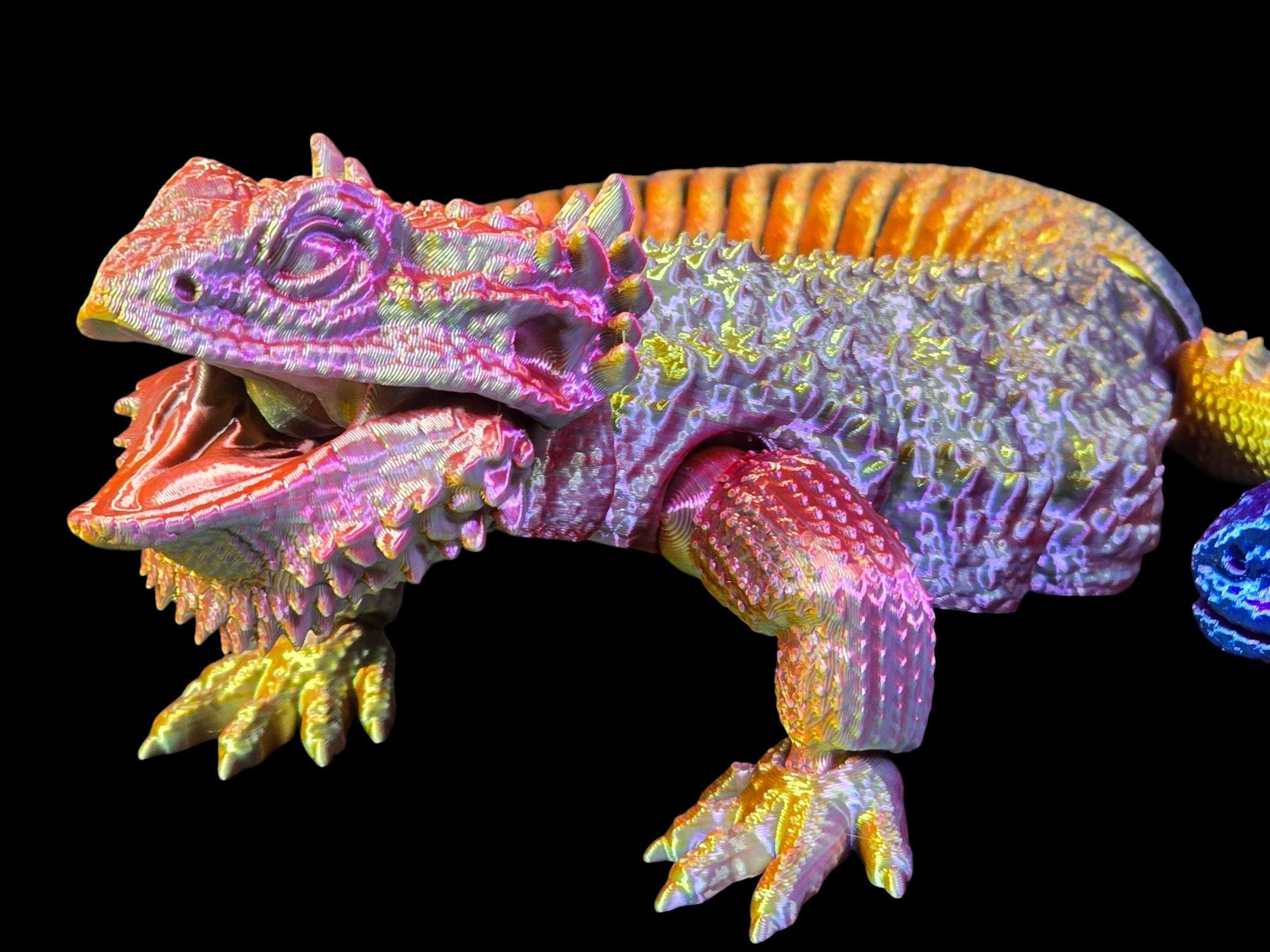 Bearded Dragon 3d STL File - Articulated Lizard Digital Download - 3d ...