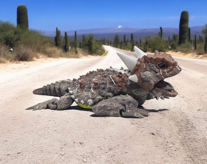 Articulated Texas Horned Lizard Horny Toad 3D Printed - Etsy