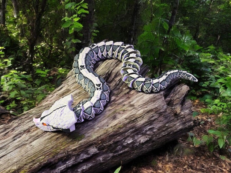 Gaboon Viper STL - Articulated Realistic Snake - Etsy