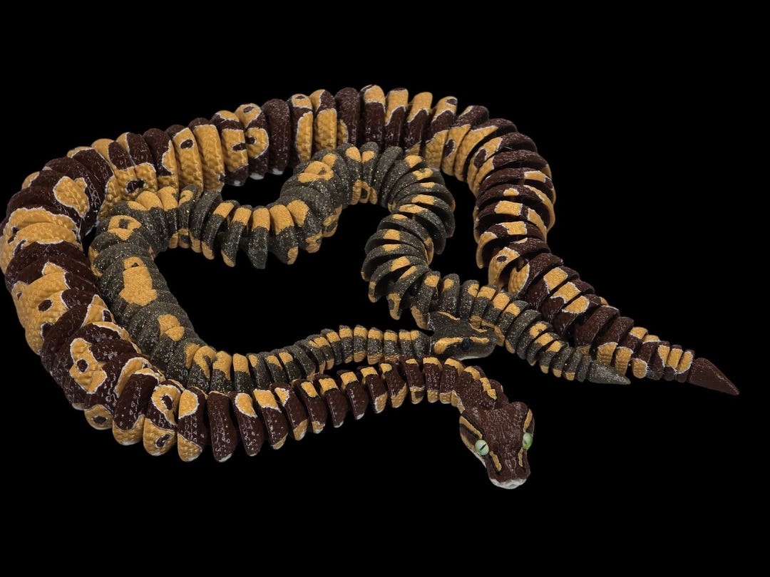 BALL PYTHON STL - Articulated Ball Python Digital Download for 3d Printing - Etsy
