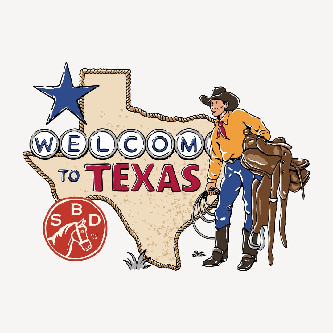 Welcome to Texas, Western Design, Cowboy Graphic, Retro Vintage Shirt ...