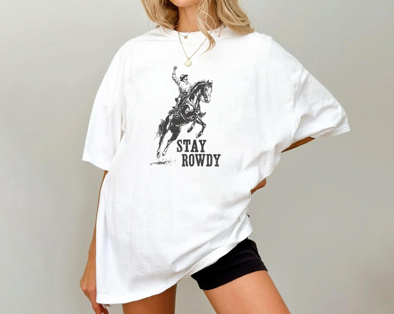 Stay Rowdy Cowboy | Western Cowboy Retro Vintage, Trendy Western ...
