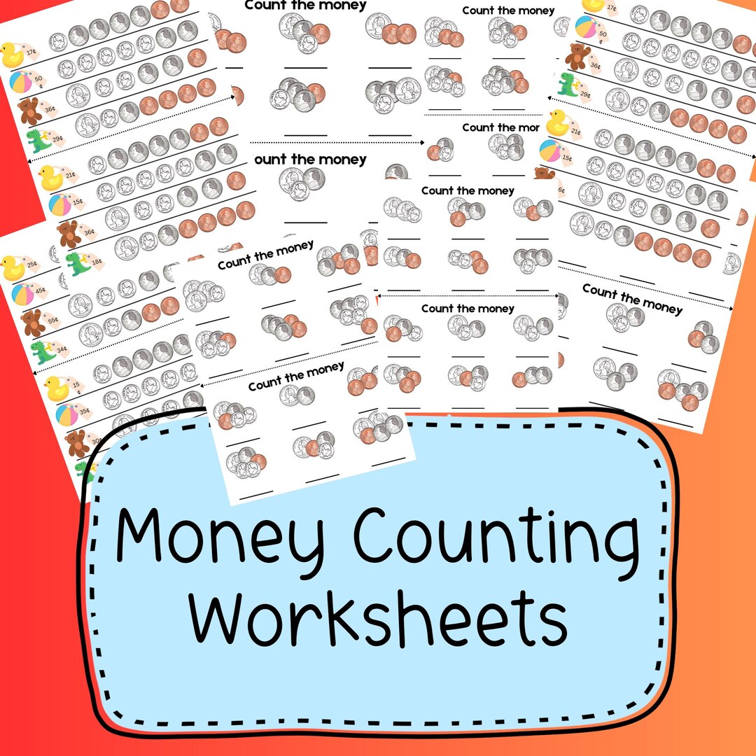 Printable Counting Money Activity for Kids | Learn Coins Amounts ...