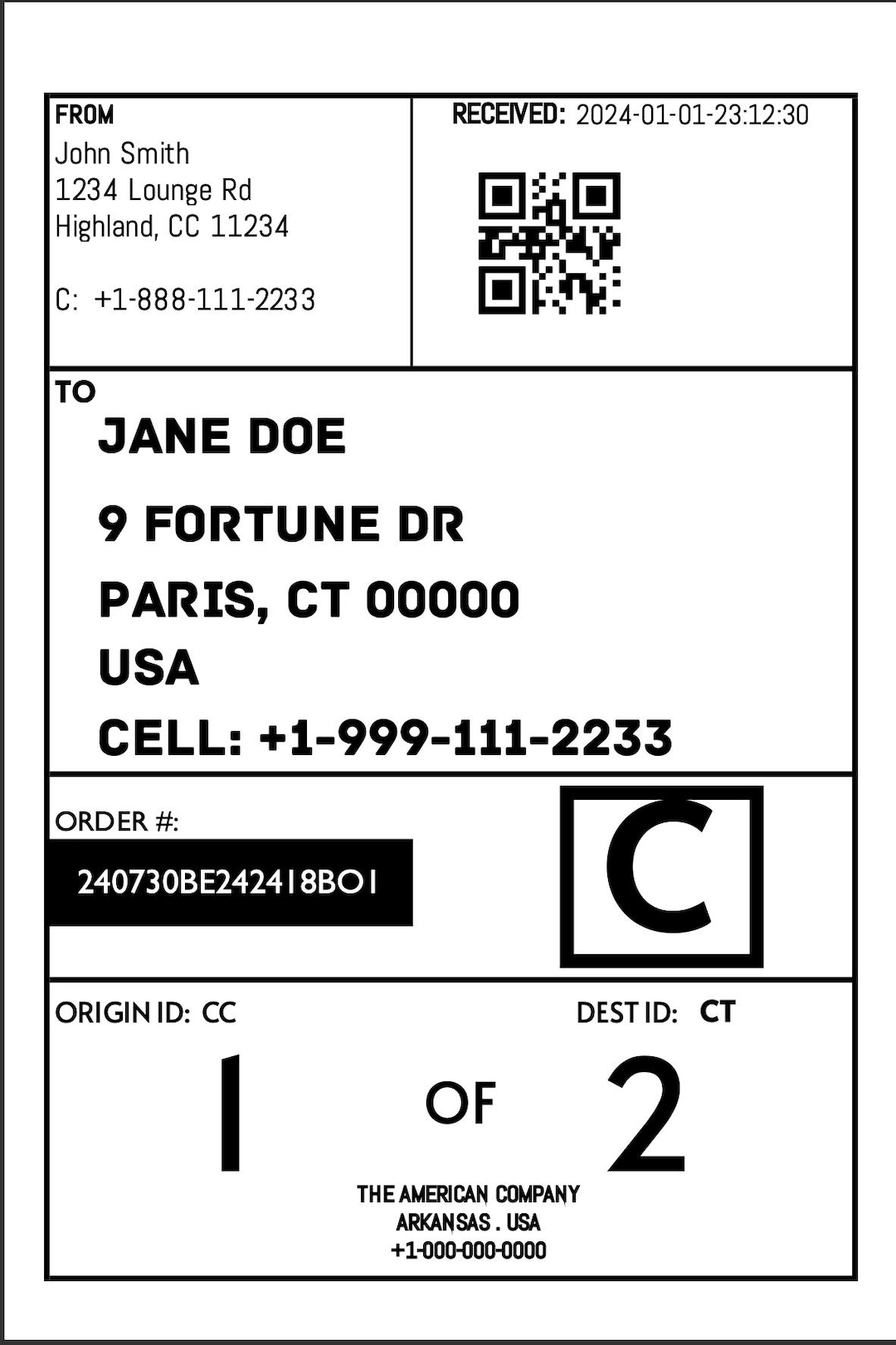 Simple Customizable Rollo 4x6 Shipping Label Template in Excel - Etsy
