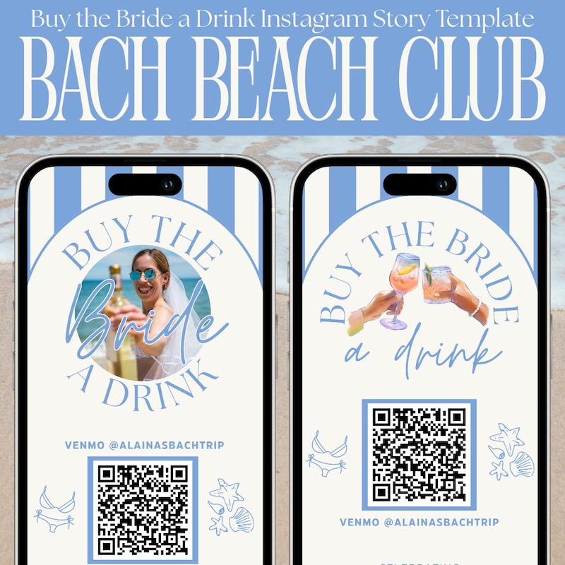 Blue Instagram Template - Etsy