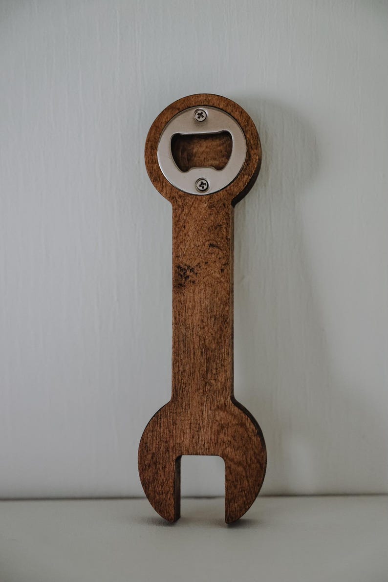 Tool Shaped Wood Bottle Opener, Best Man Gift, Handmade Can Opener ...