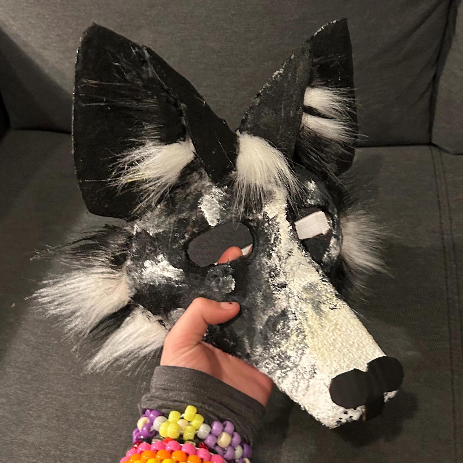 Canine Therian Border Collie Mask. - Etsy