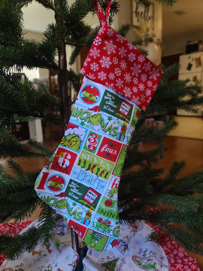 How the Grinch Stole Christmas Stockings - Etsy