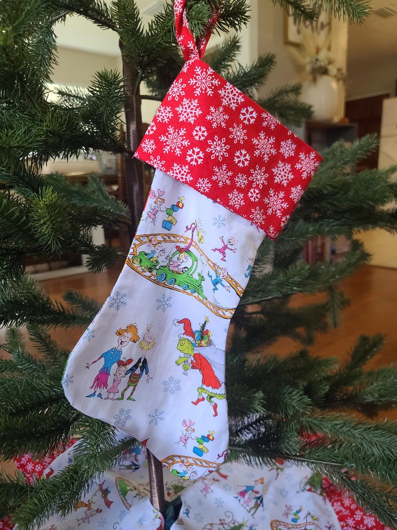 How the Grinch Stole Christmas Stockings - Etsy