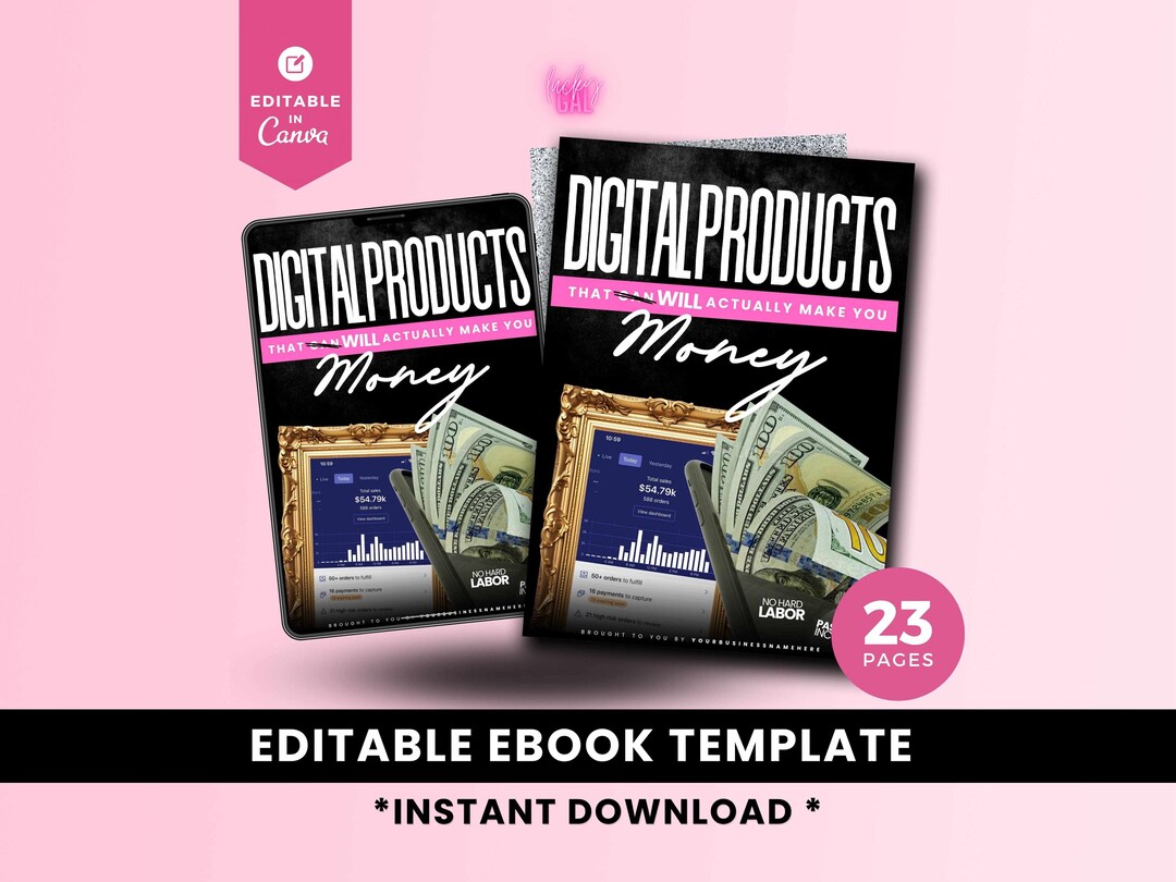 Digital Products That Will Actually Make You Money Ebook & Canva ...