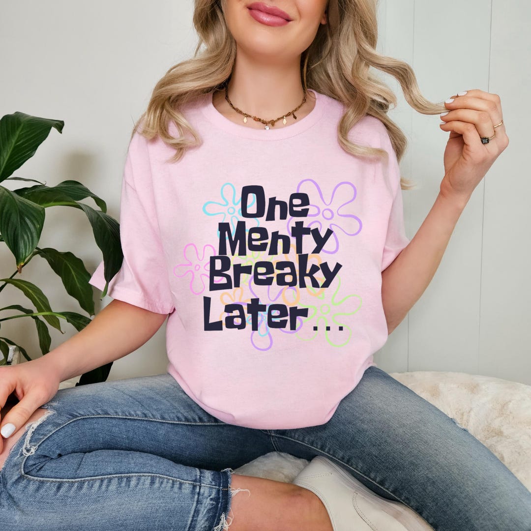 Funny Anxiety Tshirt Spongebob Inspired Quote Funny Coping With Mental ...