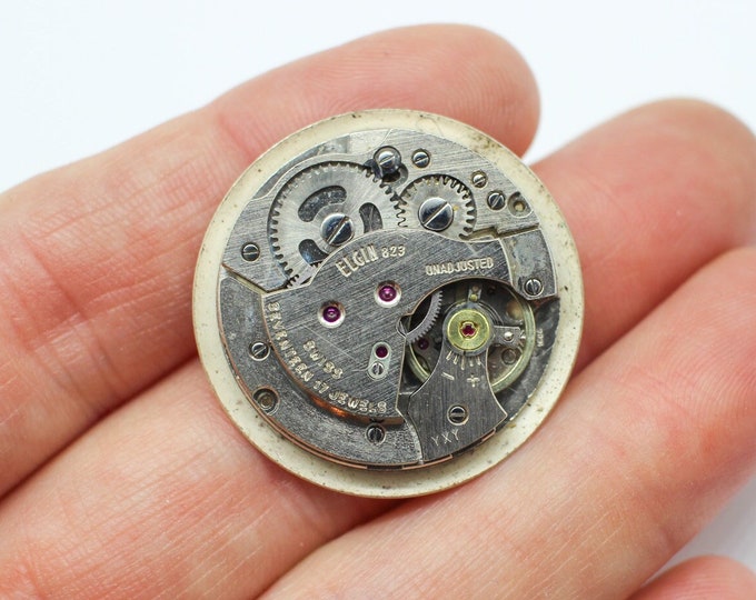 Vintage Elgin Sportsman Watch Movement and Dial - Etsy