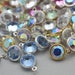 10 Assorted 9mm Channel Set Rhinestone Charms Pendants Mixed Colors - Etsy
