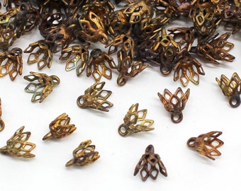 Bead Caps With Loop - Etsy