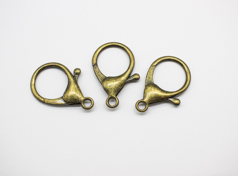 3 Extra Large Antique Bronze Parrot Trigger Clasps 35x24mm - Etsy