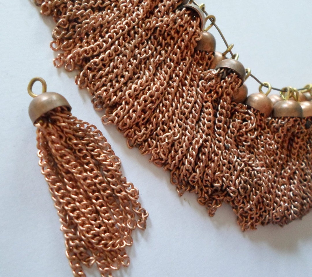 Vintage Copper Metal Chain Dangle Findings - Choose Quantity - Etsy