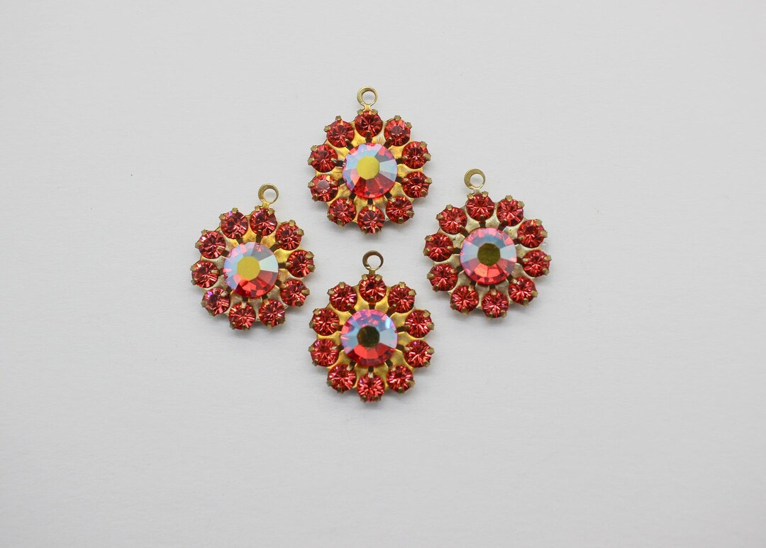 Hyacinth Swarovski Crystal Charms Dangles Small Pendants 1 Loop 14mm - Etsy